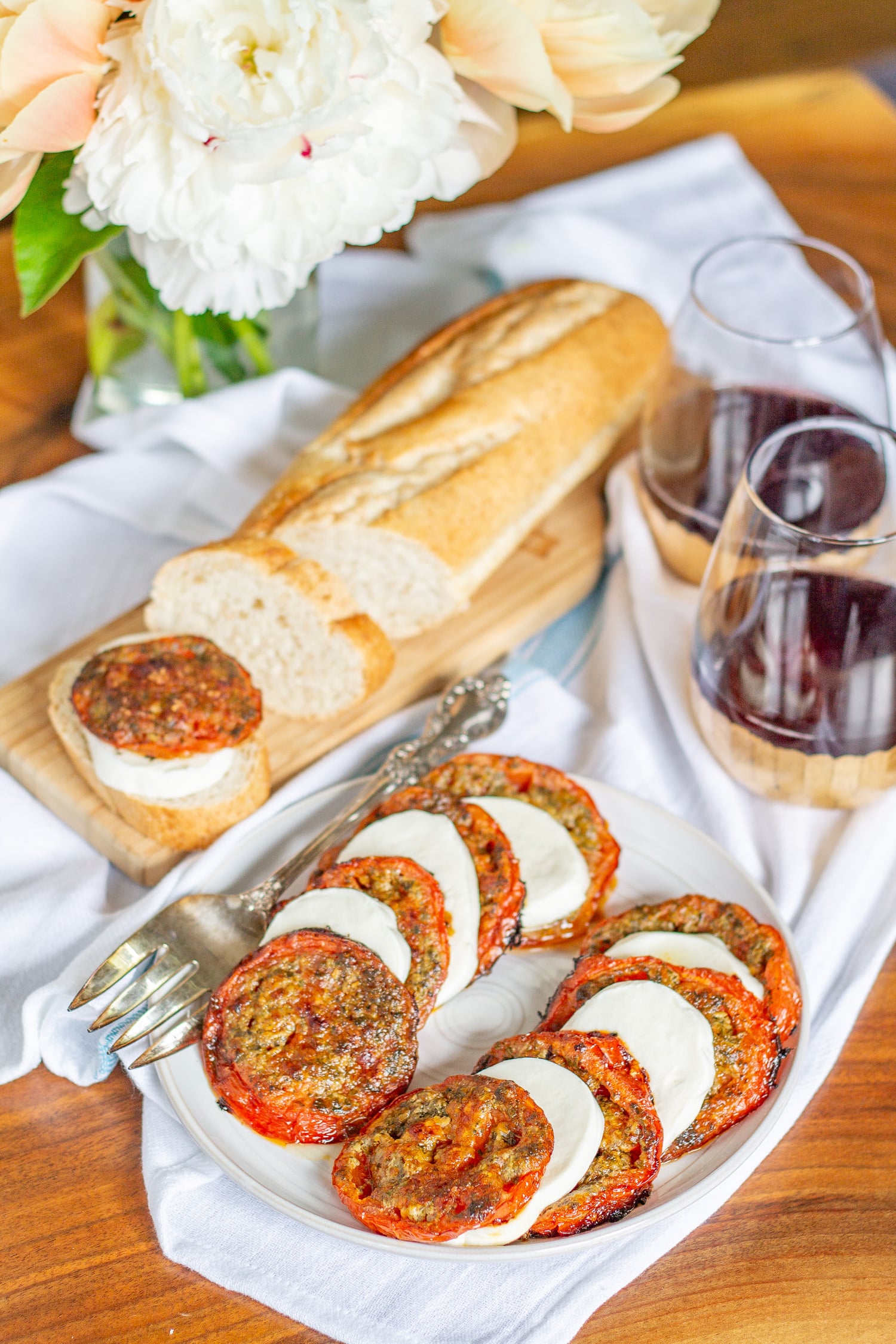 Roasted Tomato Caprese Salad - food recipes