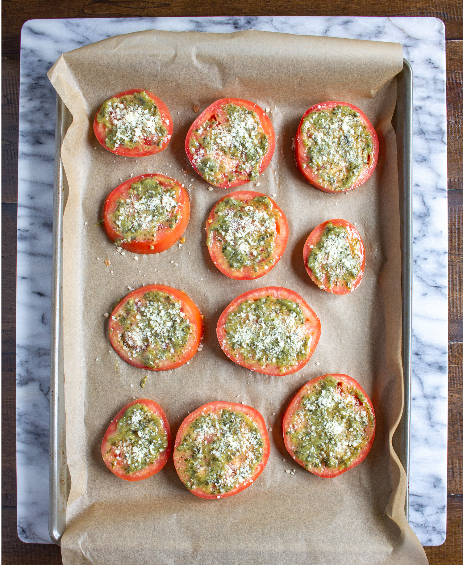 Roasted Tomato Caprese Salad | An Easy Summertime Appetizer