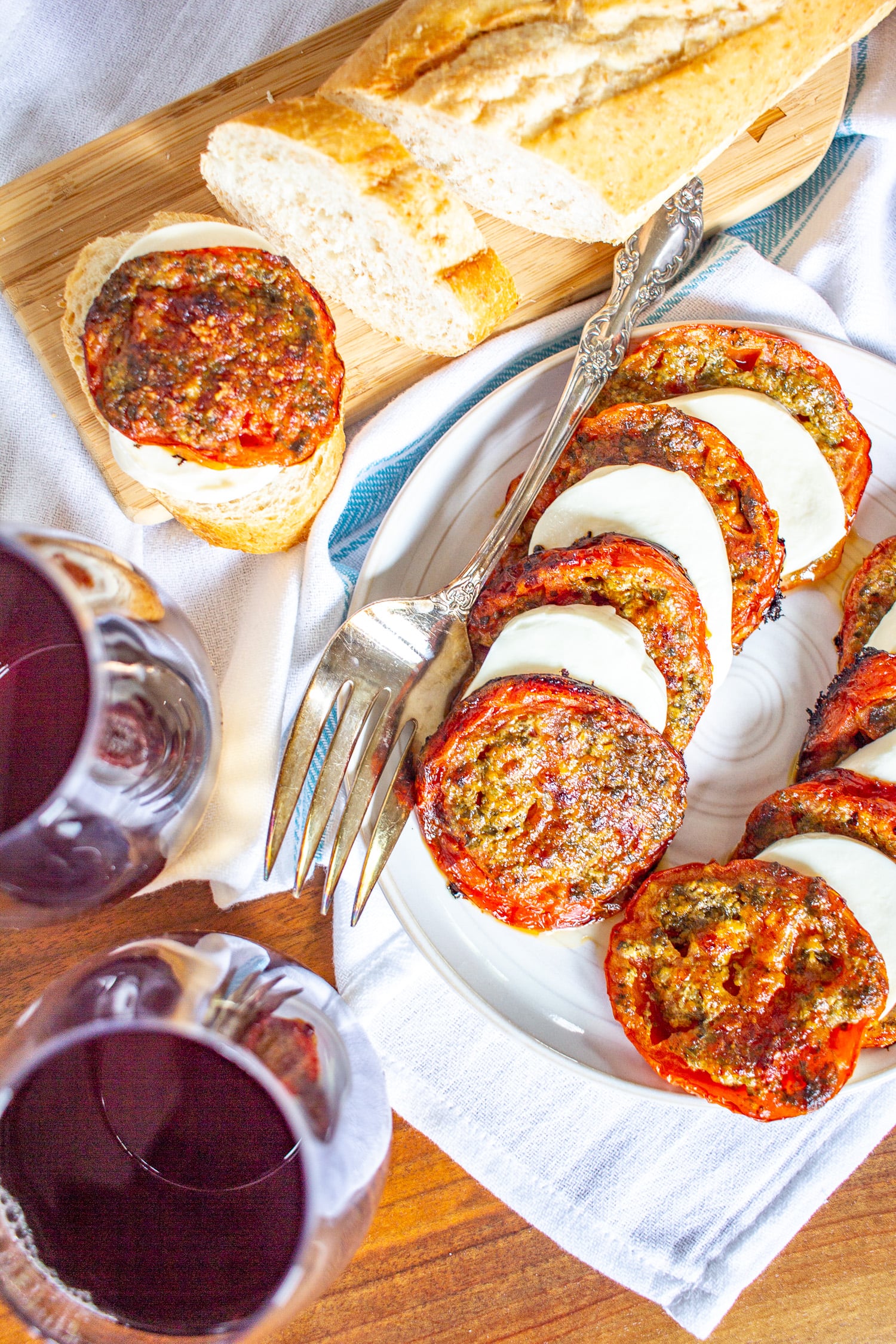 Roasted Tomato Caprese Salad - food recipes