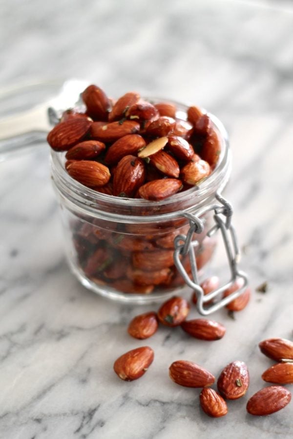 Brown Butter, Sage, and Rosemary Roasted Almonds - thekittchen