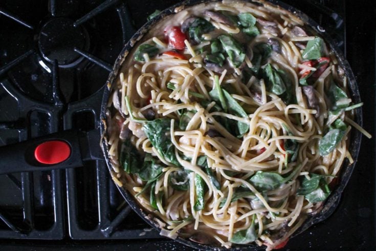 Creamy Parmesan Pasta with a Poached Egg - thekittchen