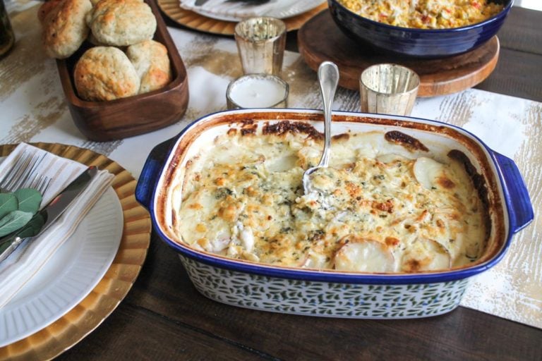 Blue Cheese Potatoes Au Gratin