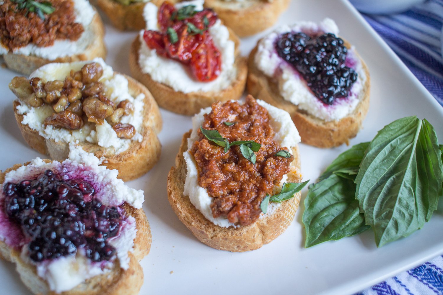 Ricotta Toast Five Ways - thekittchen