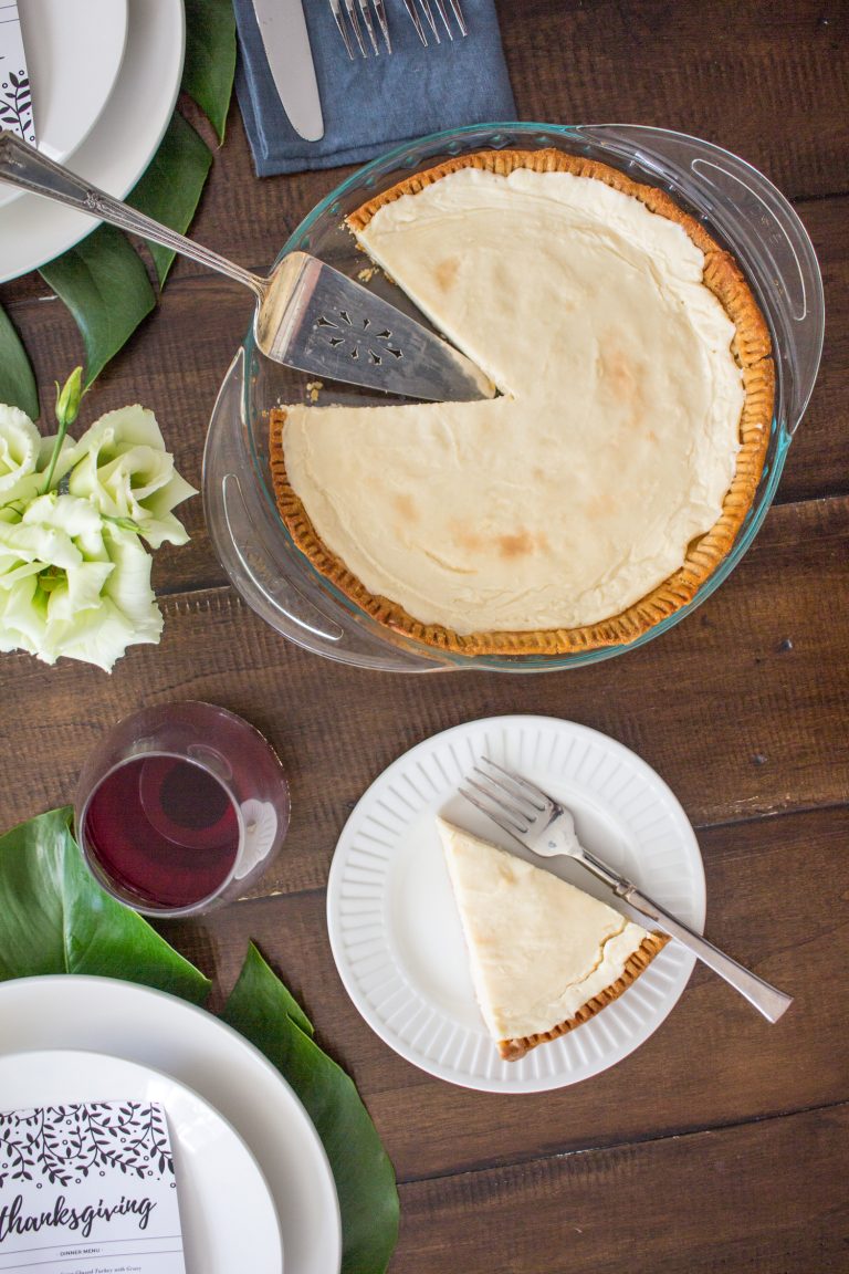 Indiana Sugar Cream Pie - thekittchen