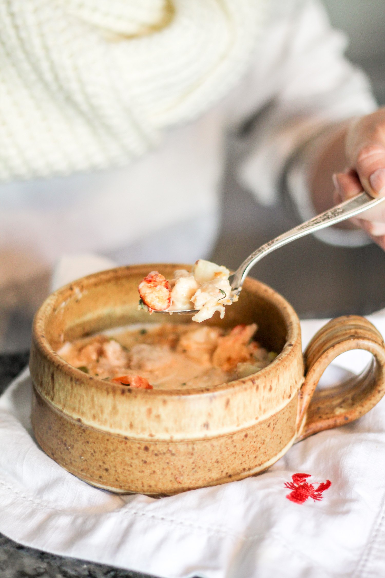 Lobster Corn Chowder - My Mom's Award Winning Recipe