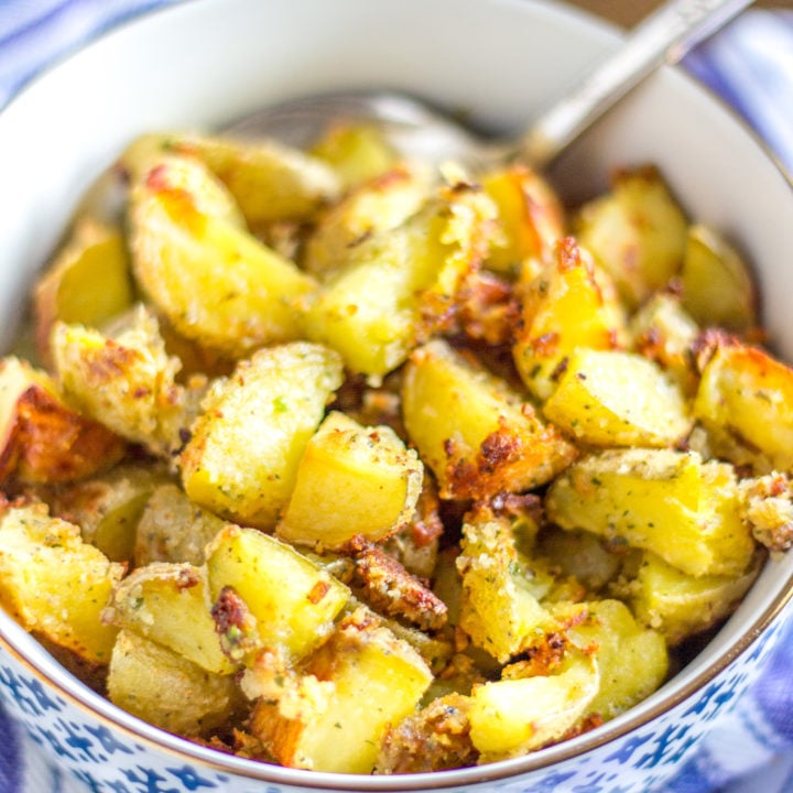 Garlic Parmesan Ranch Roasted Potatoes - The BEST Roasted Potato Recipe!