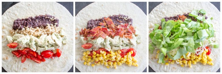 Ranch Chicken Avocado Bacon Burritos - thekittchen