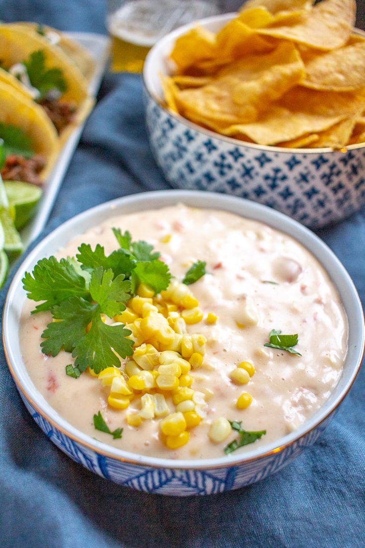 Corn Queso Recipe | How to Make Queso with Corn