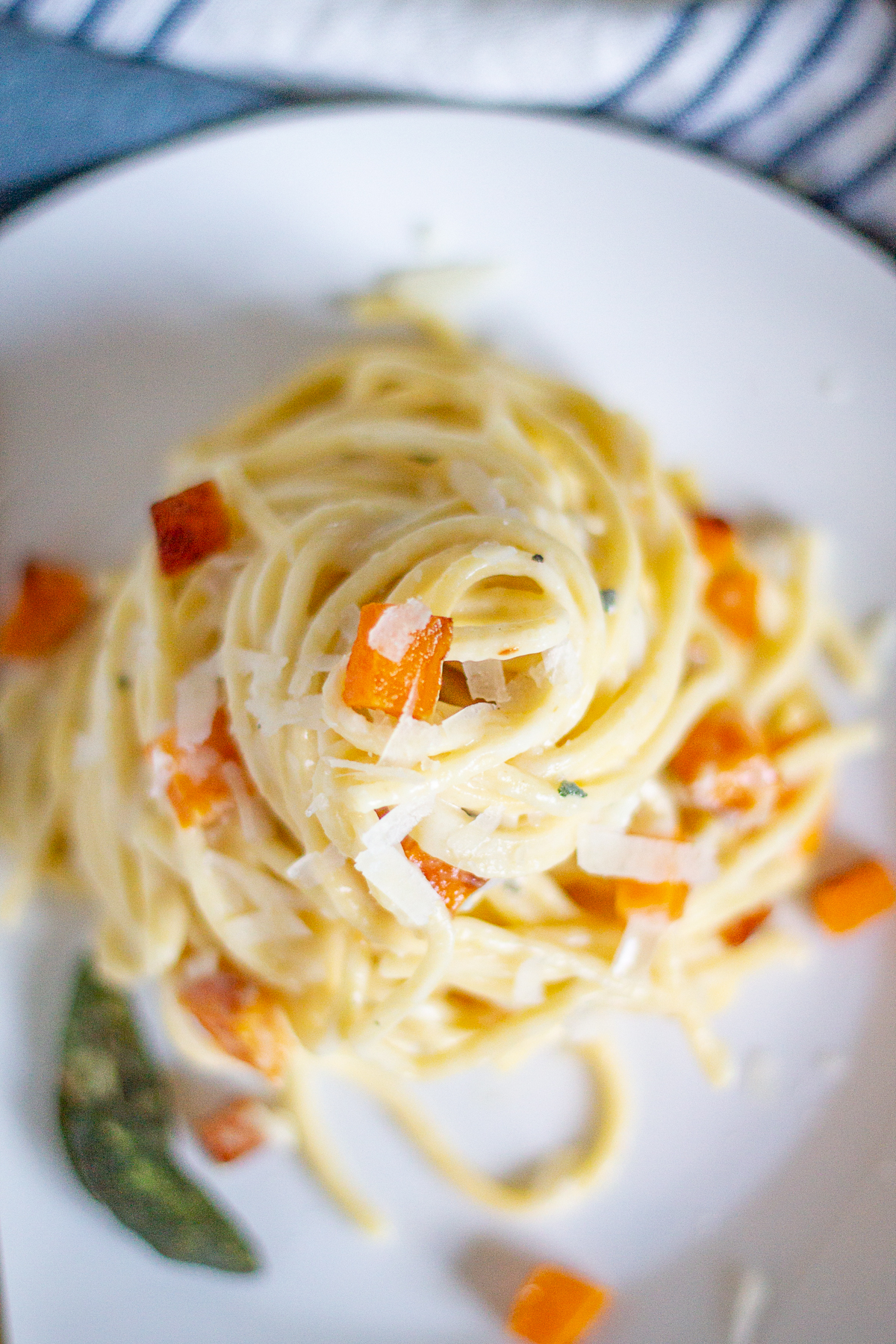Fall Pasta with Goat Cheese, Sage, and Butternut Squash - thekittchen