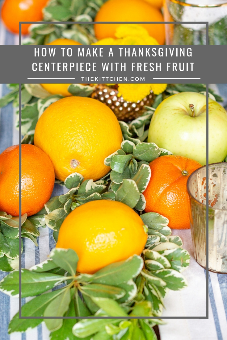 Thanksgiving Table Setting with Fresh Fruit - thekittchen