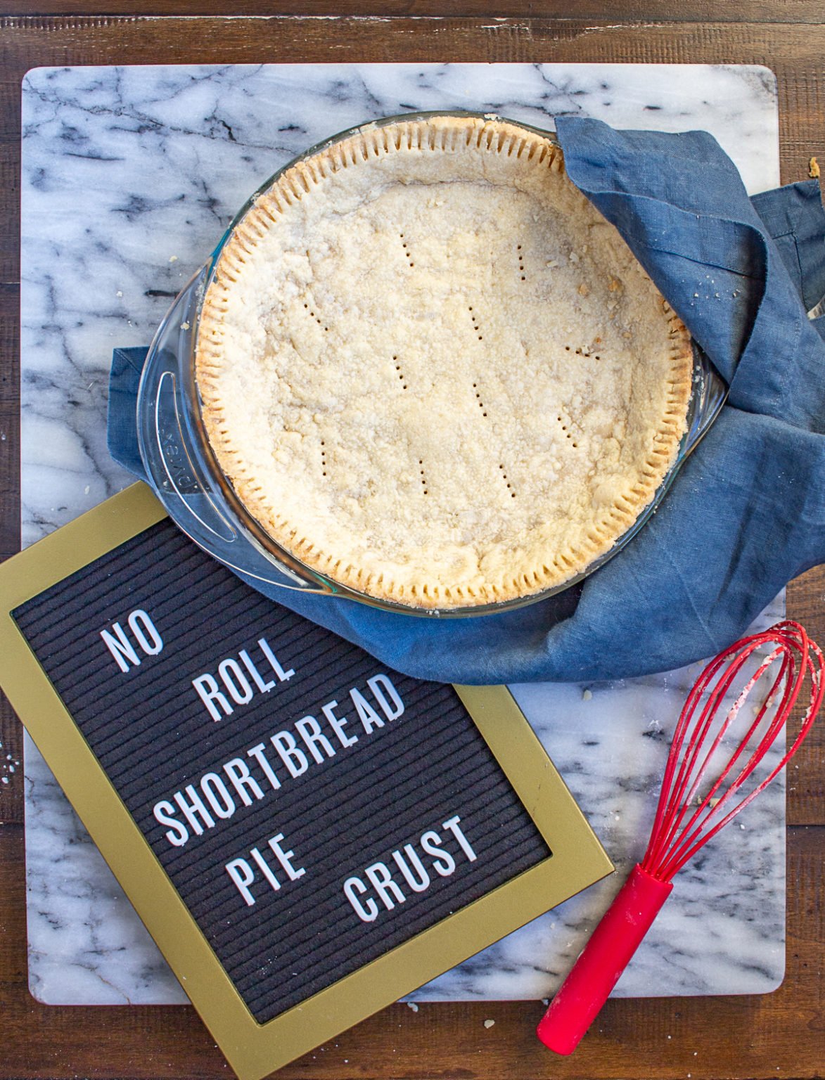 No Roll Pie Crust Recipe | How to make a Shortbread Pie Crust