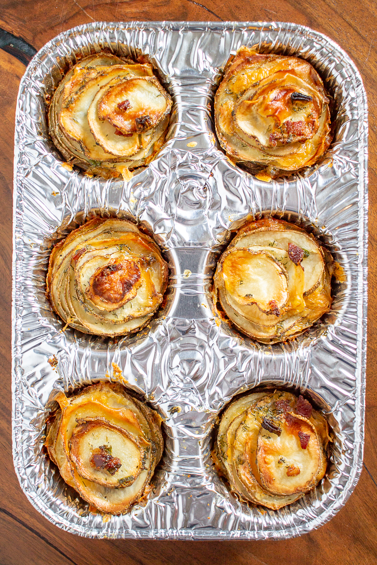 Bacon Cheddar Ranch Potato Stacks - thekittchen