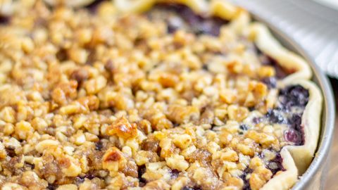 Blueberry, Goat Cheese and Basil Pie - thekittchen