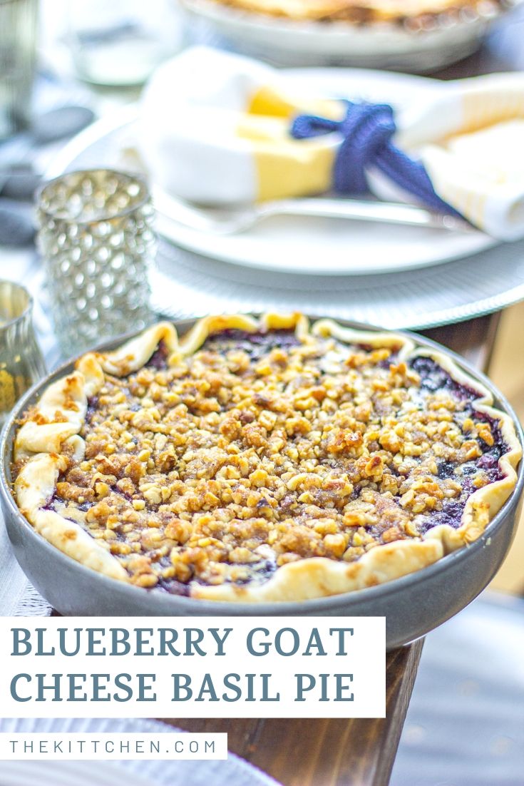 Blueberry, Goat Cheese and Basil Pie - thekittchen
