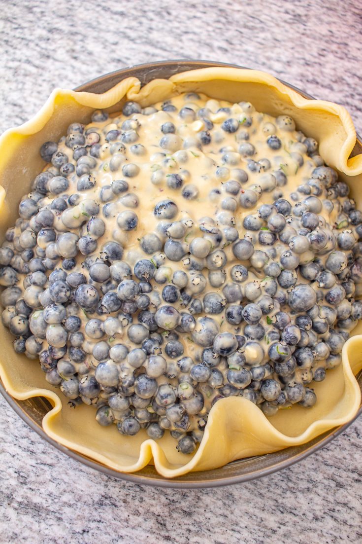 Blueberry, Goat Cheese and Basil Pie - thekittchen