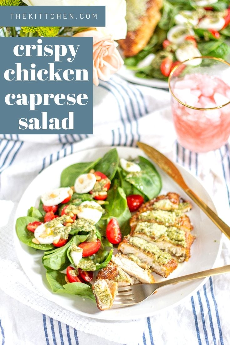 Crispy Chicken Caprese Salad | Dinner Salad Recipe