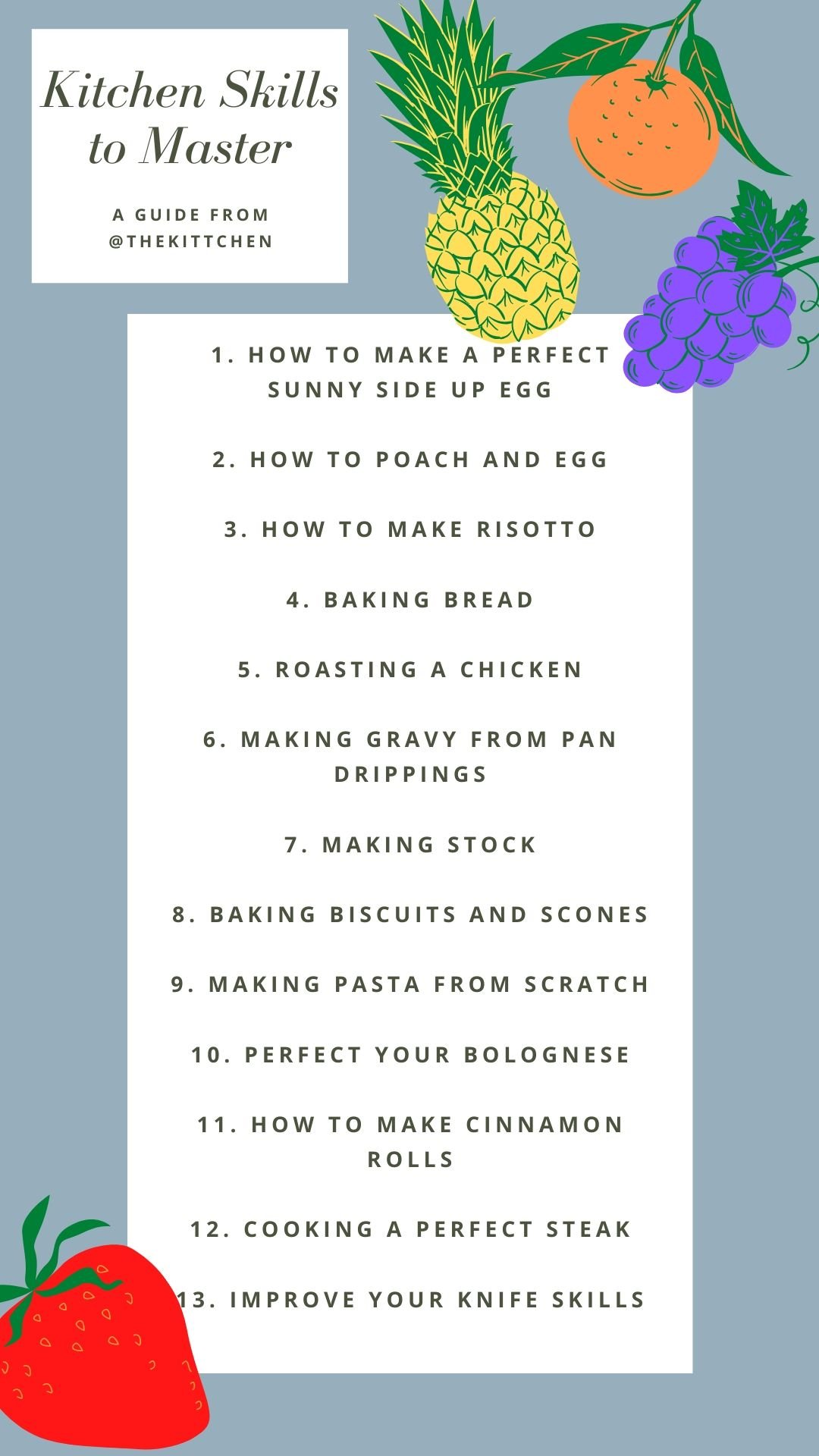 Kitchen Skills to Master | Essential Cooking Skills to Practice