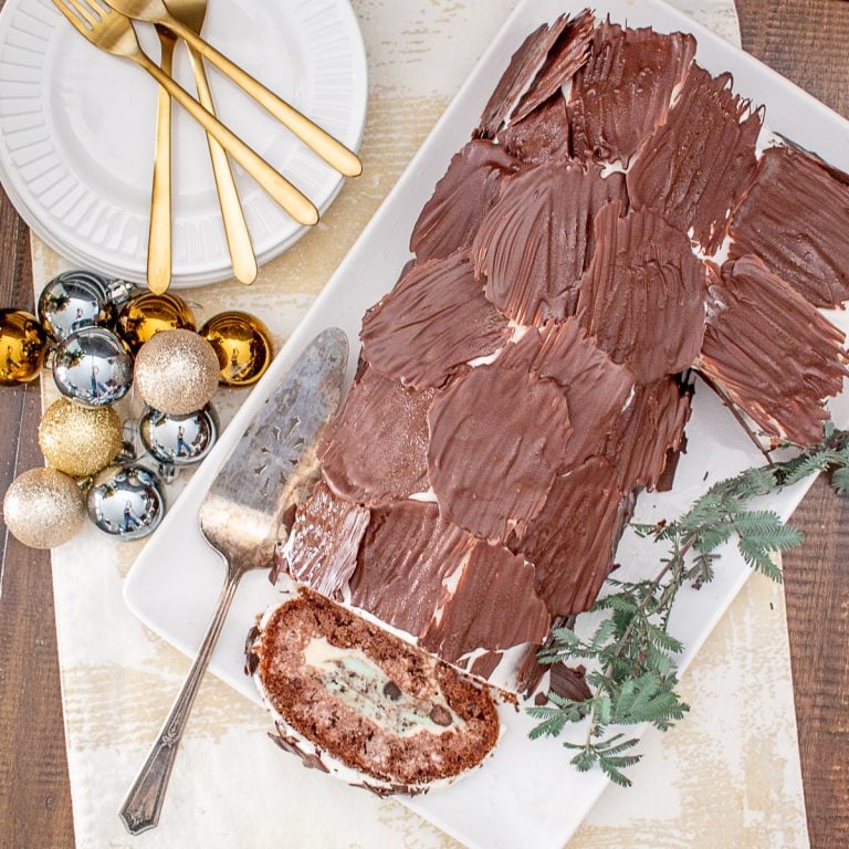 Ice Cream Yule Log - thekittchen