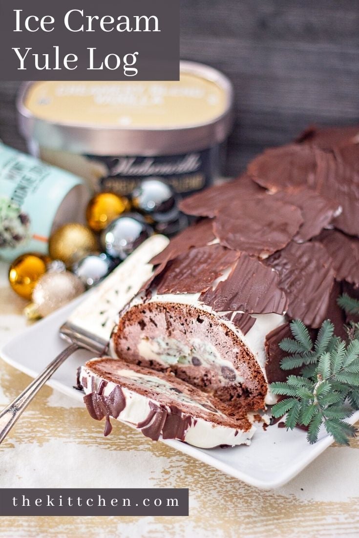 Ice Cream Yule Log - thekittchen