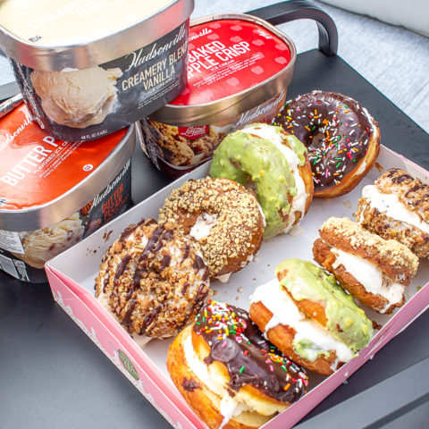 Doughnut Ice Cream Sandwiches