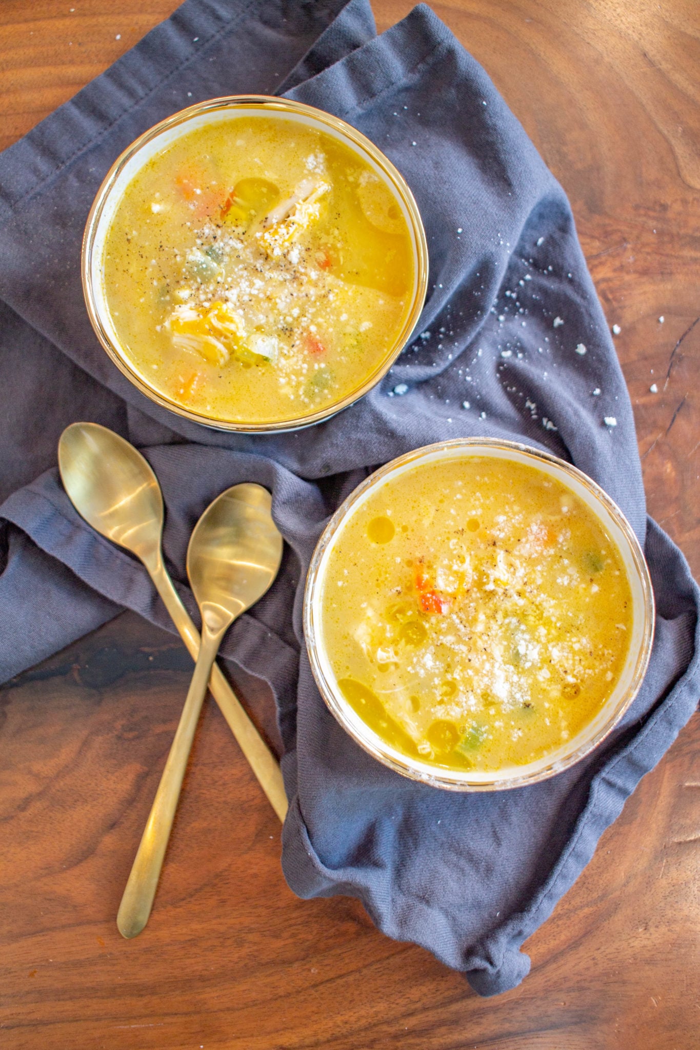 Easy Healthy Creamy Chicken Soup with Pureed Butternut Squash - thekittchen